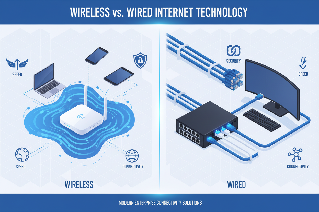 Wireless vs. Wired Internet: Key Differences Explained – ZBTWIFI