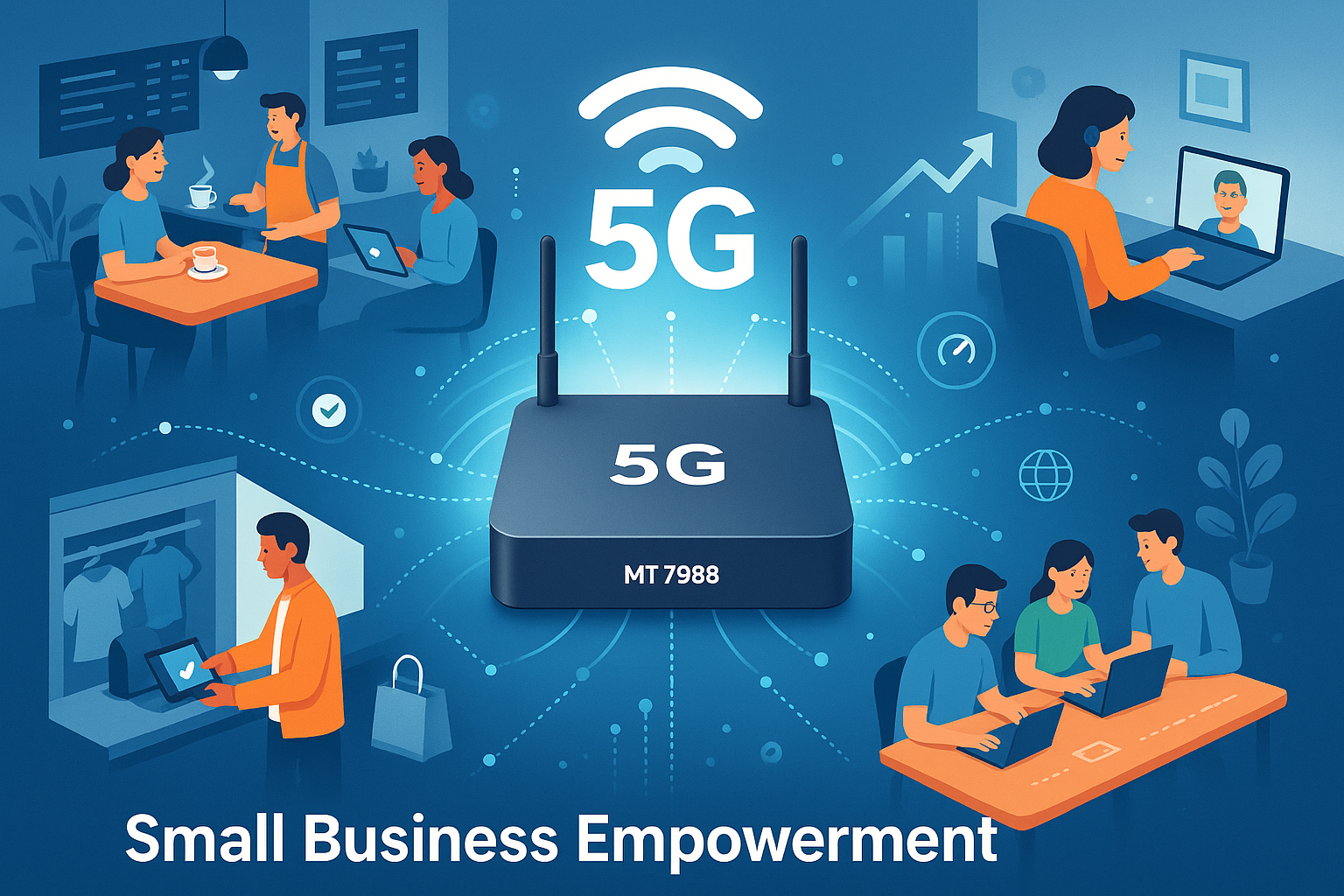 Empowering Small Businesses with the MT7988 5G Router – ZBTWIFI